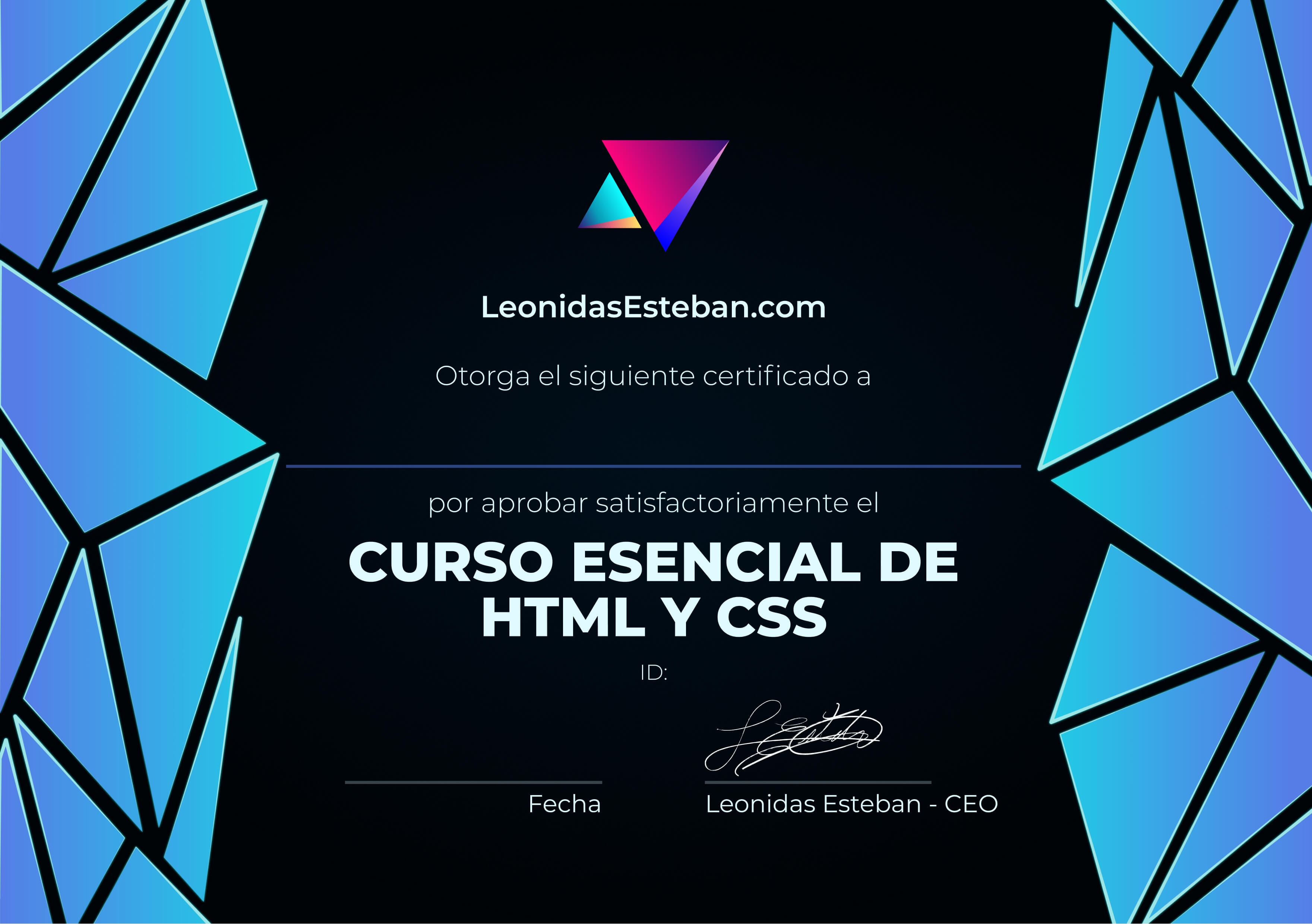 Certificado de Agustin Eliel Ibañez